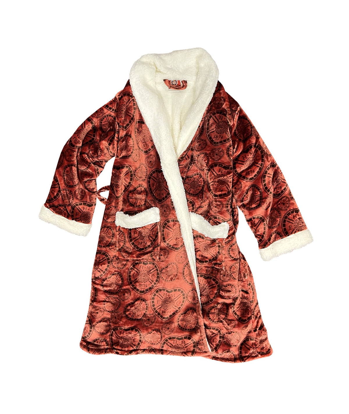 Multi Crested Sherpa Dressing Gown – Hearts Direct