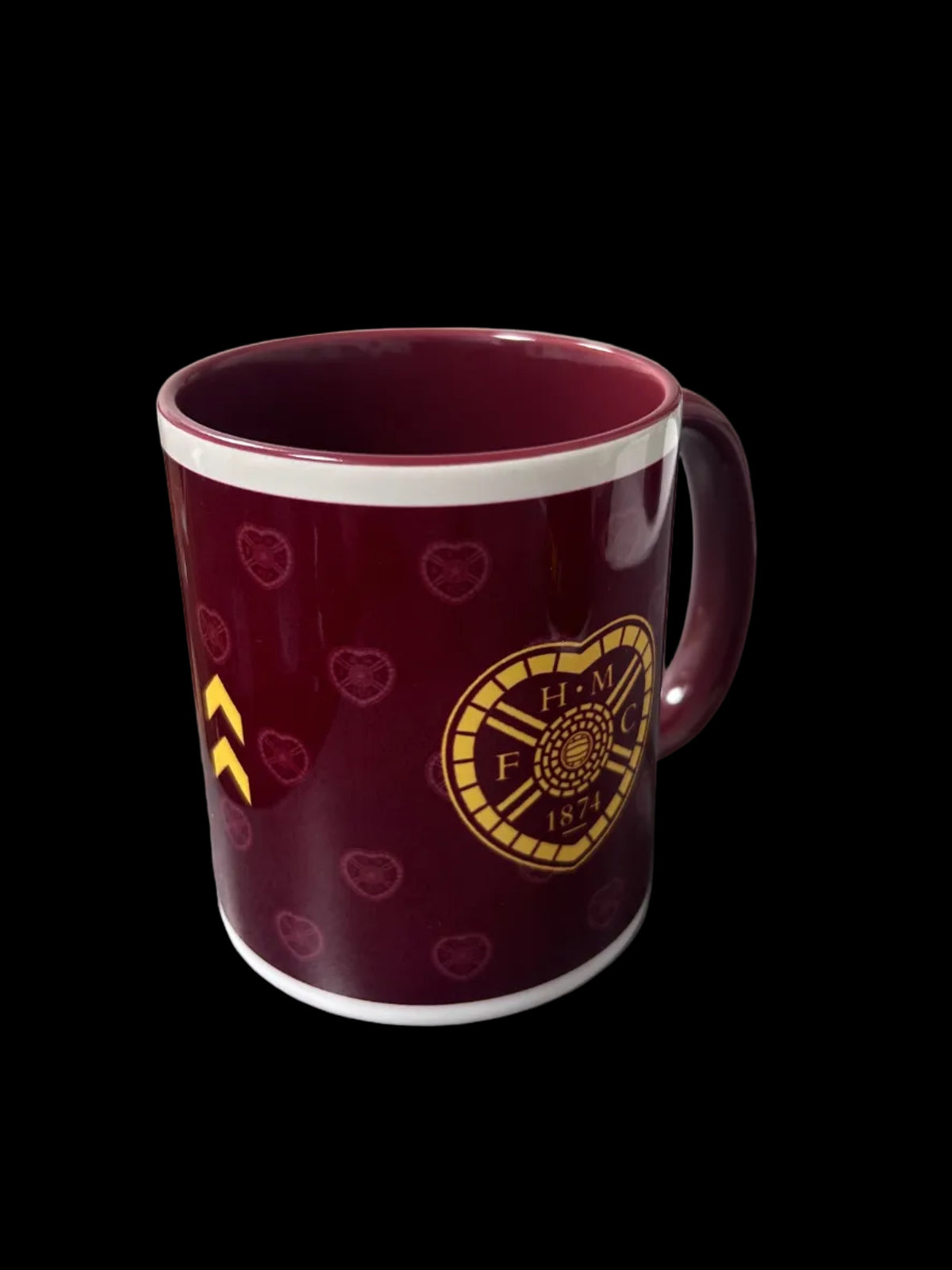 Maroon Multi crest mug – Hearts Direct