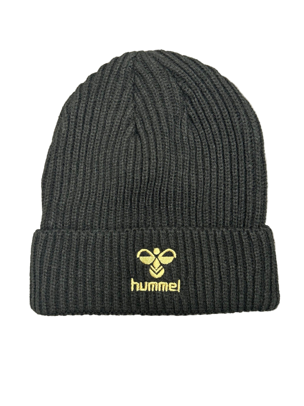 Hearts X Hummel Ribbed beanie Hat - Black/Gold – Hearts Direct