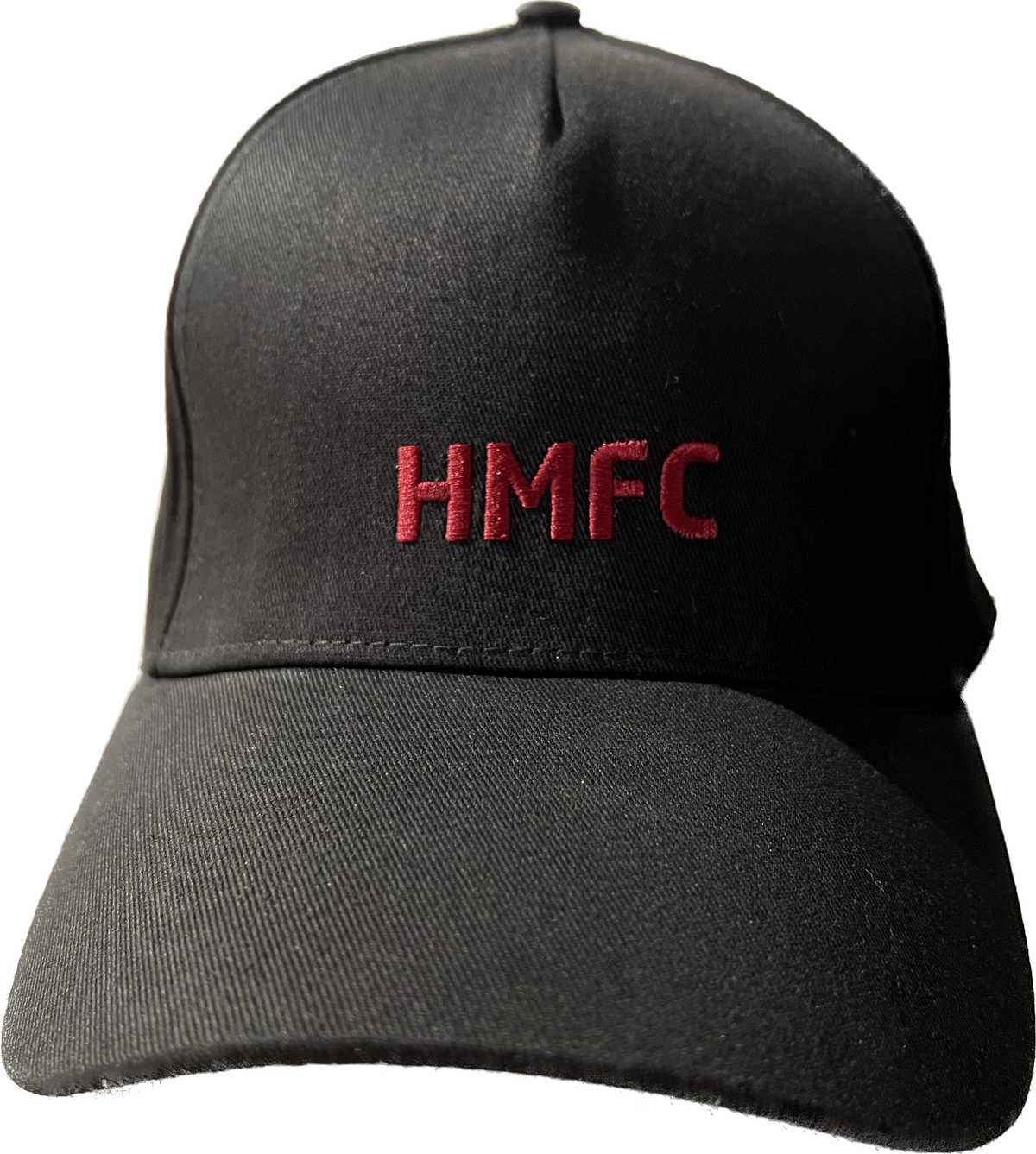 Black Cap with Maroon HMFC Lettering – Hearts Direct